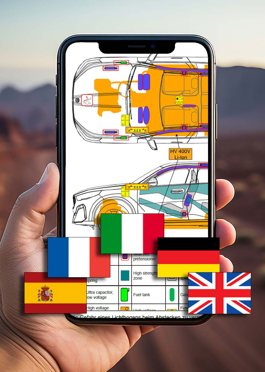 Lamborghini Revuelto V12 PHEV (>2024) - Digitale Rettungskarte per QR ...