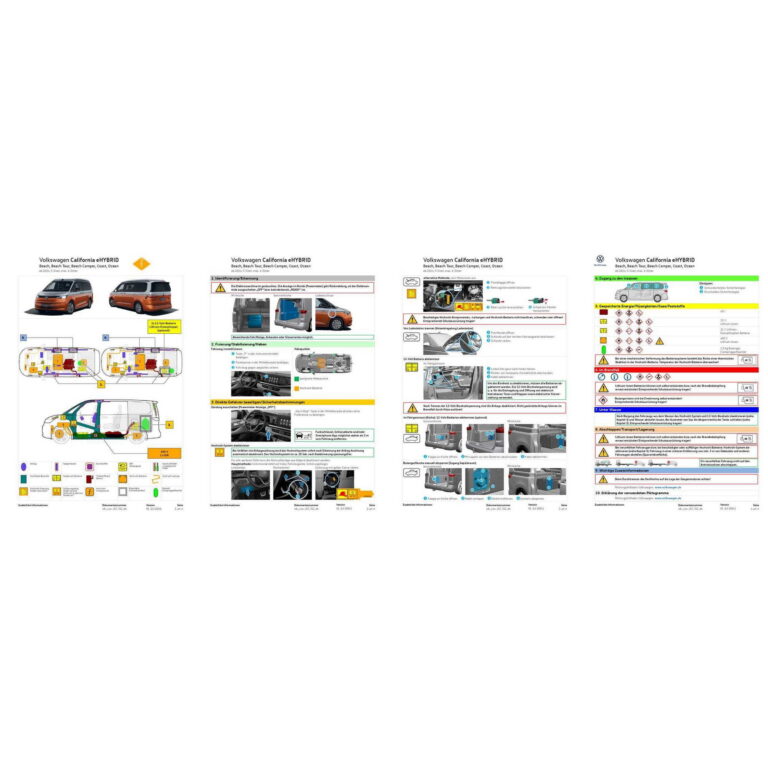 VW California eHybrid (>2024) - Digitale Rettungskarte per QR Code ...